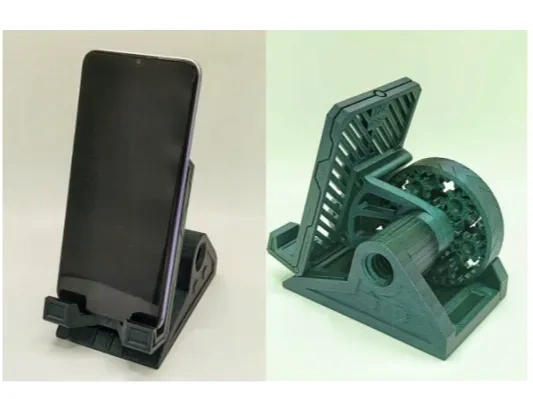 Mech-style, adjustable-angle phone stand by Jennifer - MakerWorld