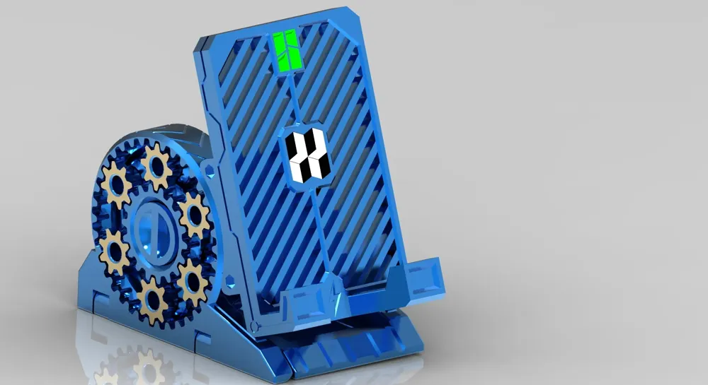 Mech-style, adjustable-angle phone stand by Jennifer - MakerWorld