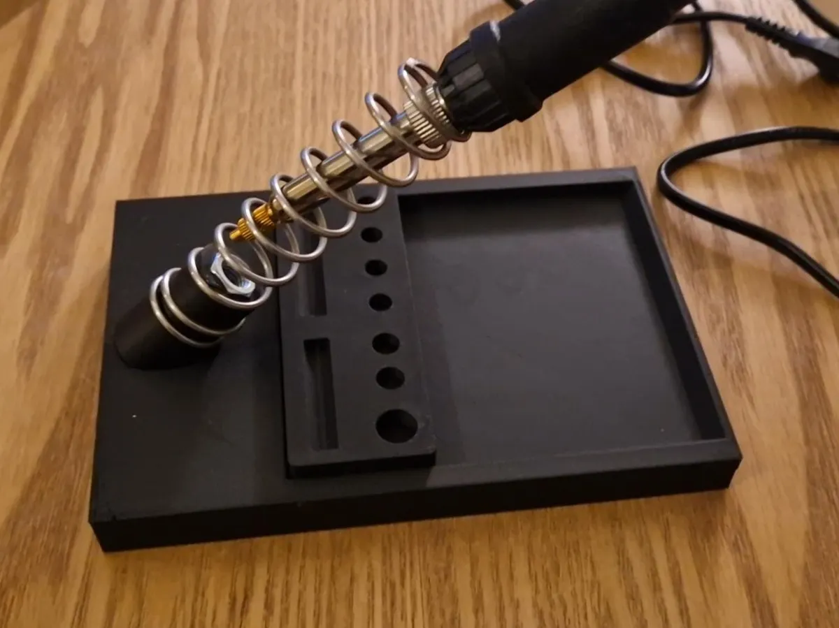 Soldering Iron Holder - Free 3D Print Model - MakerWorld