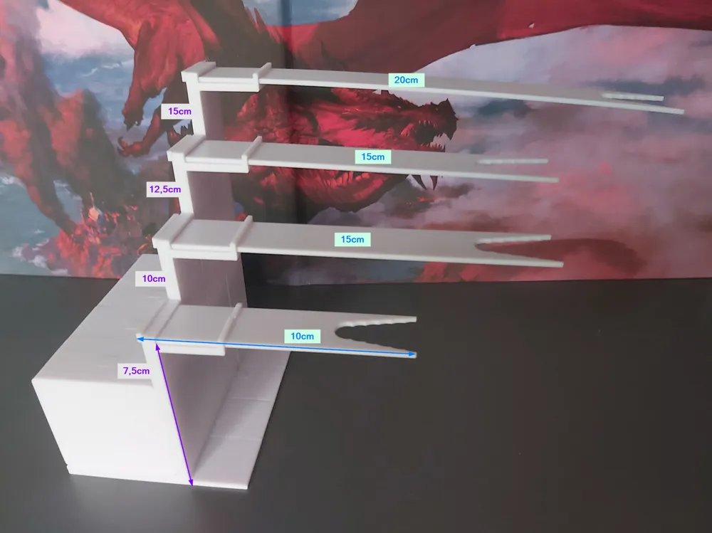 Extendable Platform for miniatures [DnD] by Czupak MakerWorld: Download ...