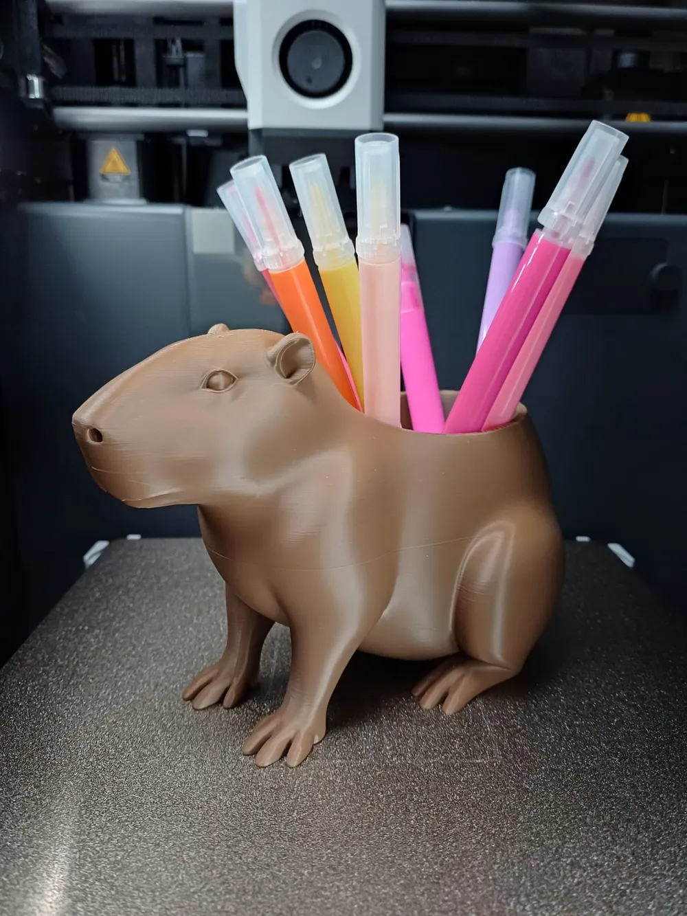 Capybara Pen Holder - Free 3D Print Model - MakerWorld