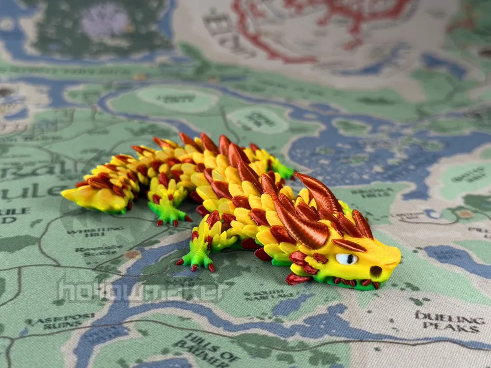 Zephyros - Articulated Mini Dragon - Free 3D Print Model - MakerWorld
