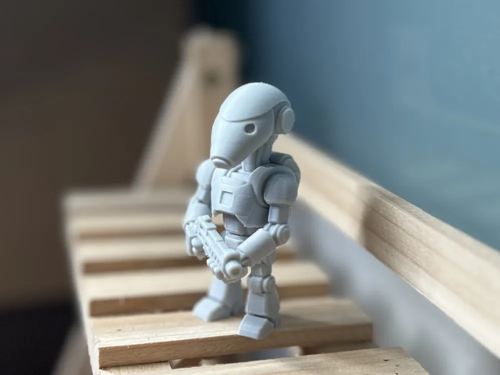 Cute B1-series battle droid by D-studio MakerWorld: Download Free 3D Models