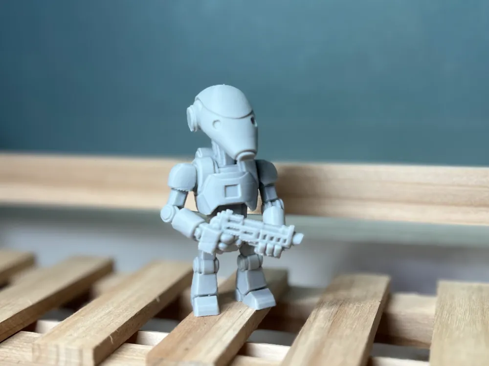 Cute B1-series battle droid by D-studio MakerWorld: Download Free 3D Models