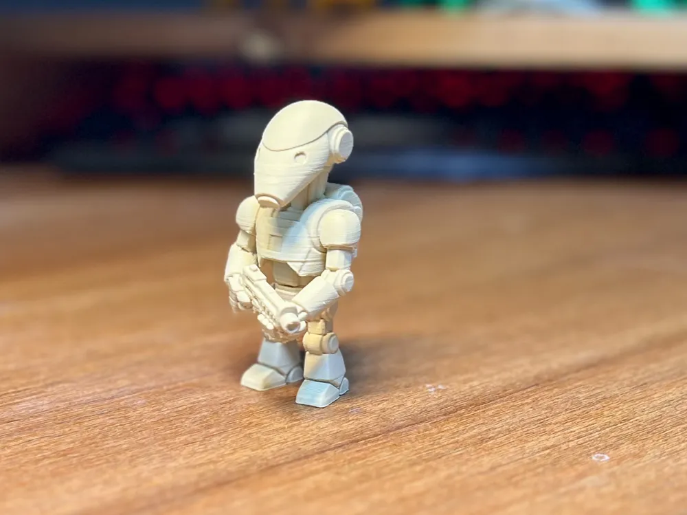 Cute B1-series battle droid by D-studio MakerWorld: Download Free 3D Models