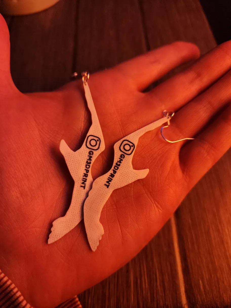 Taylor Swift 1989 Seagul bird flying earrings by GM 3D Print - MakerWorld