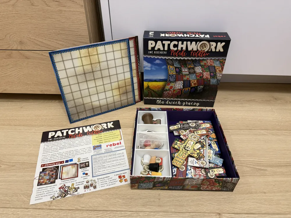 Patchwork board game insert and accessories: remix - Free 3D Print ...