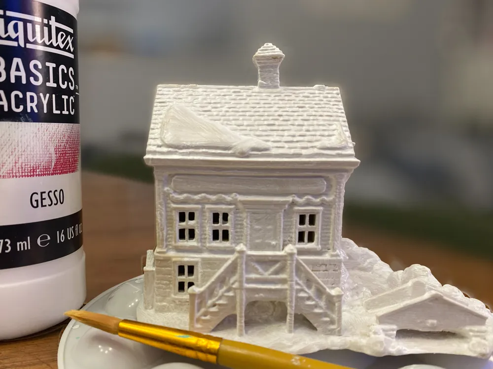 Christmas Village House 2 - Hollow - Free 3D Print Model - MakerWorld