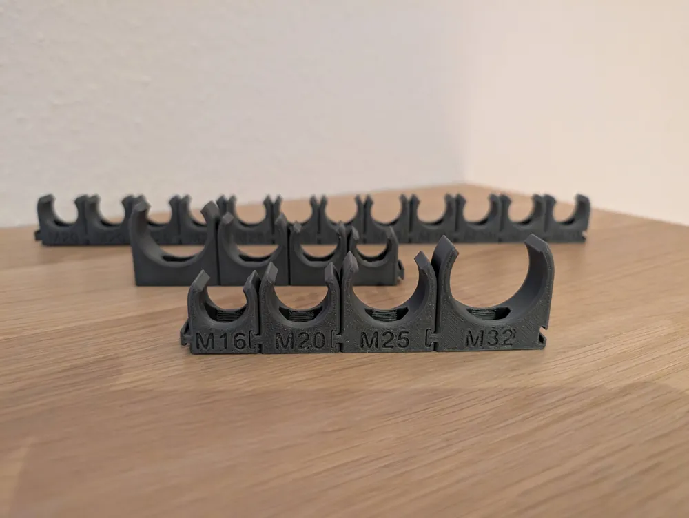 M16 M20 M25 M32 Cable Pipe Clamp with interlock by Fabrion365 ...