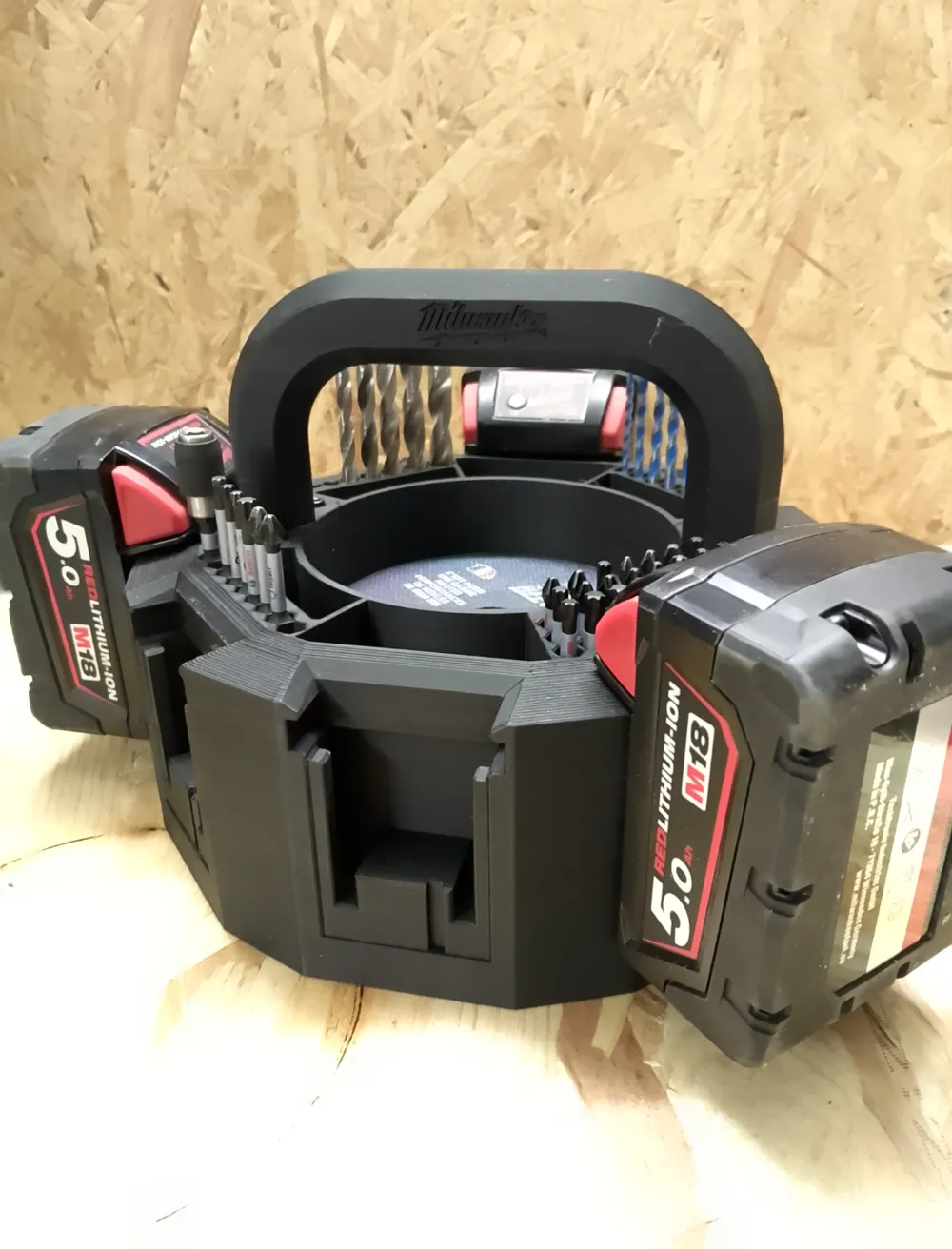 Work case Milwaukee M18 battery holder/accesories by babass1664 ...