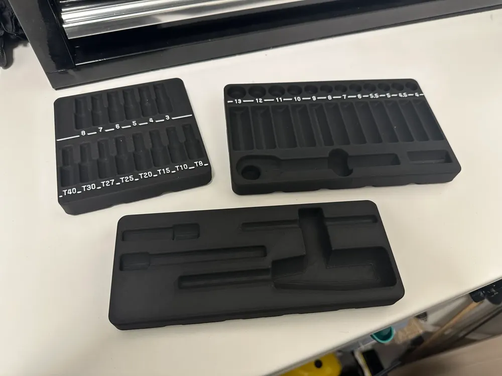 1/4" & 1/2" Gridfinity Socket Set Organiser by Flascherl Fabrik ...