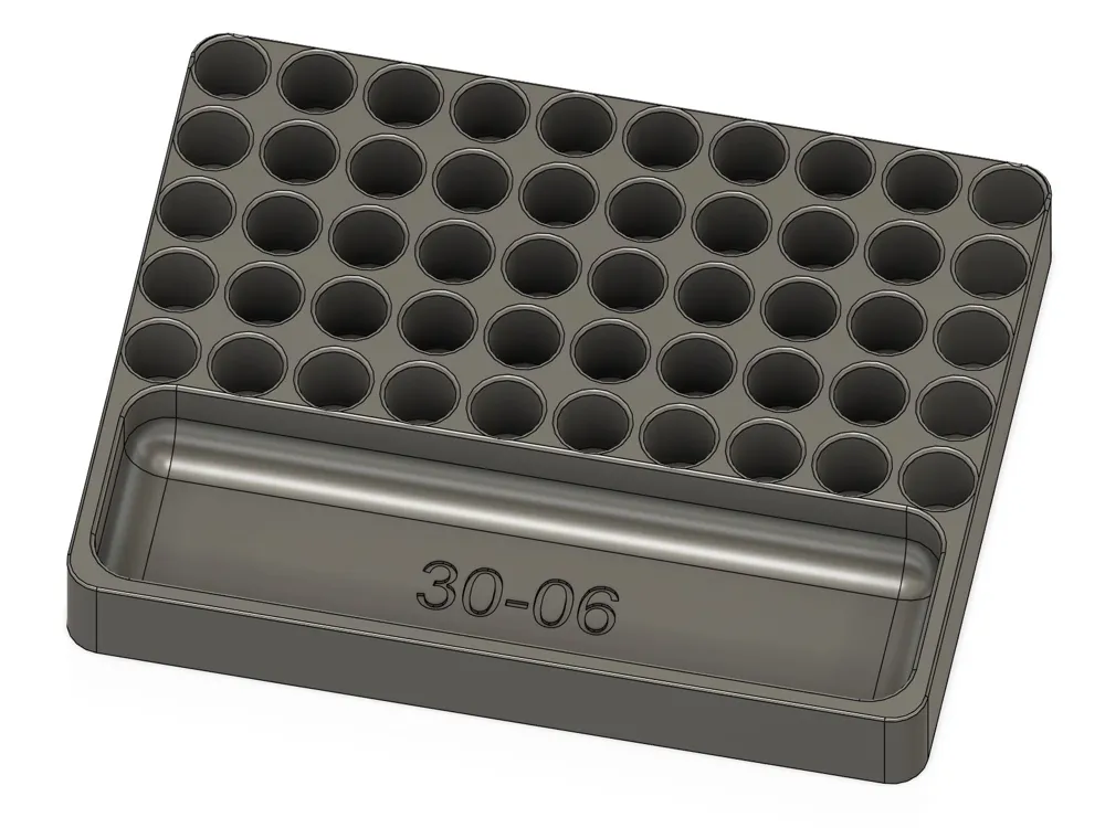 30-06 Reloading Tray - Free 3D Print Model - MakerWorld