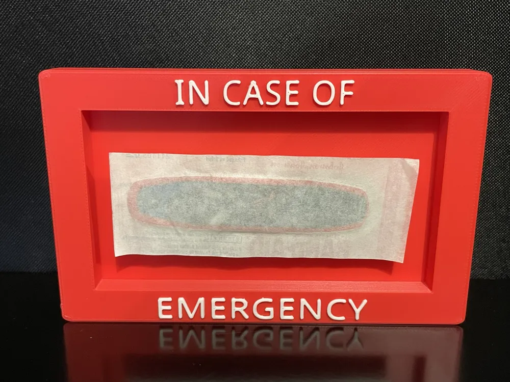 In Case of Emergency Bandage Holder - Free 3D Print Model - MakerWorld
