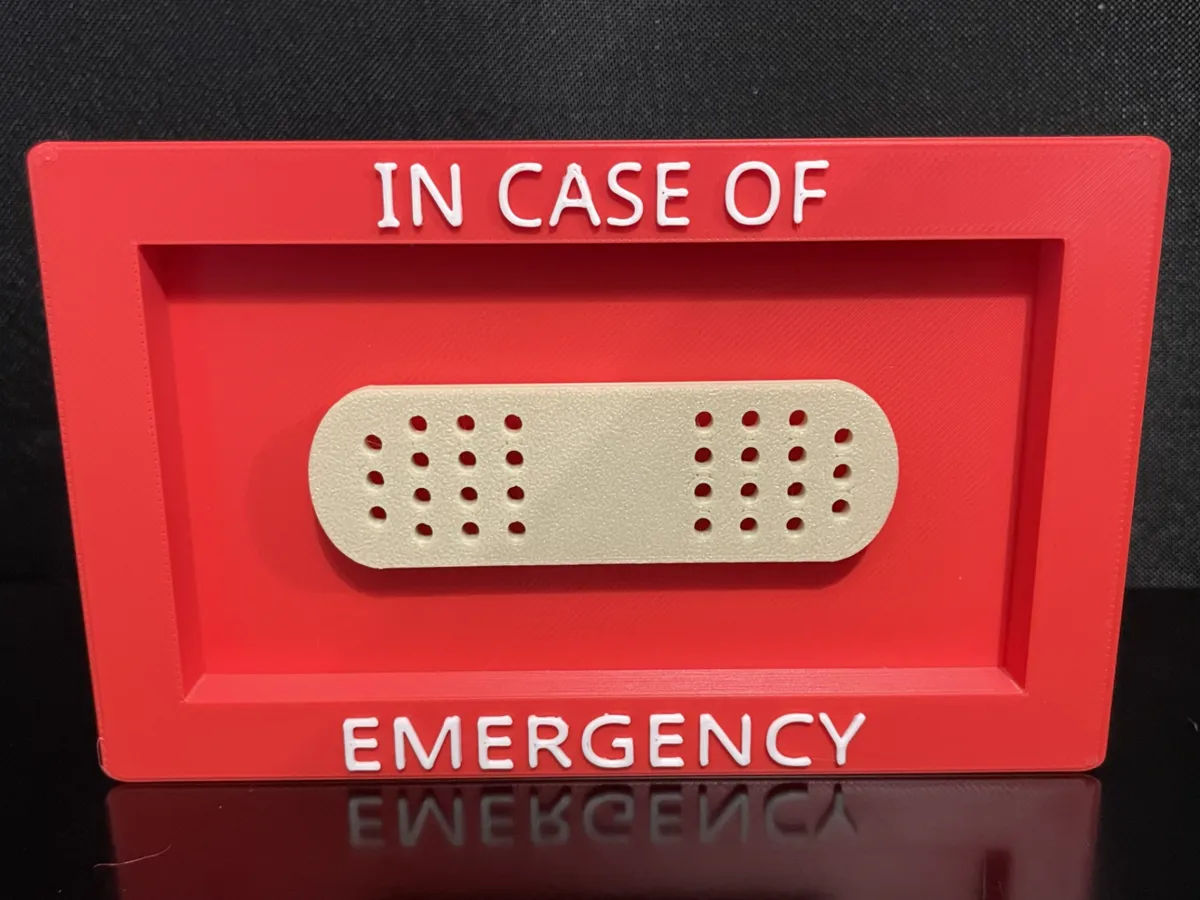 In Case of Emergency Bandage Holder - Free 3D Print Model - MakerWorld