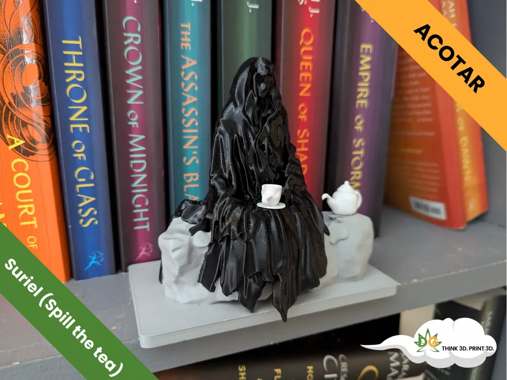 ACOTAR - Suriel Spill the Tea Book Decor by DankGraphics3D MakerWorld ...