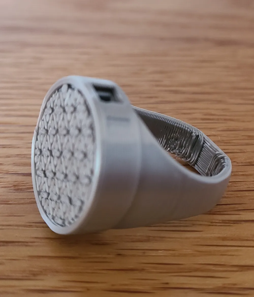 Geometric Whistle Ring by futuregraphicart - MakerWorld