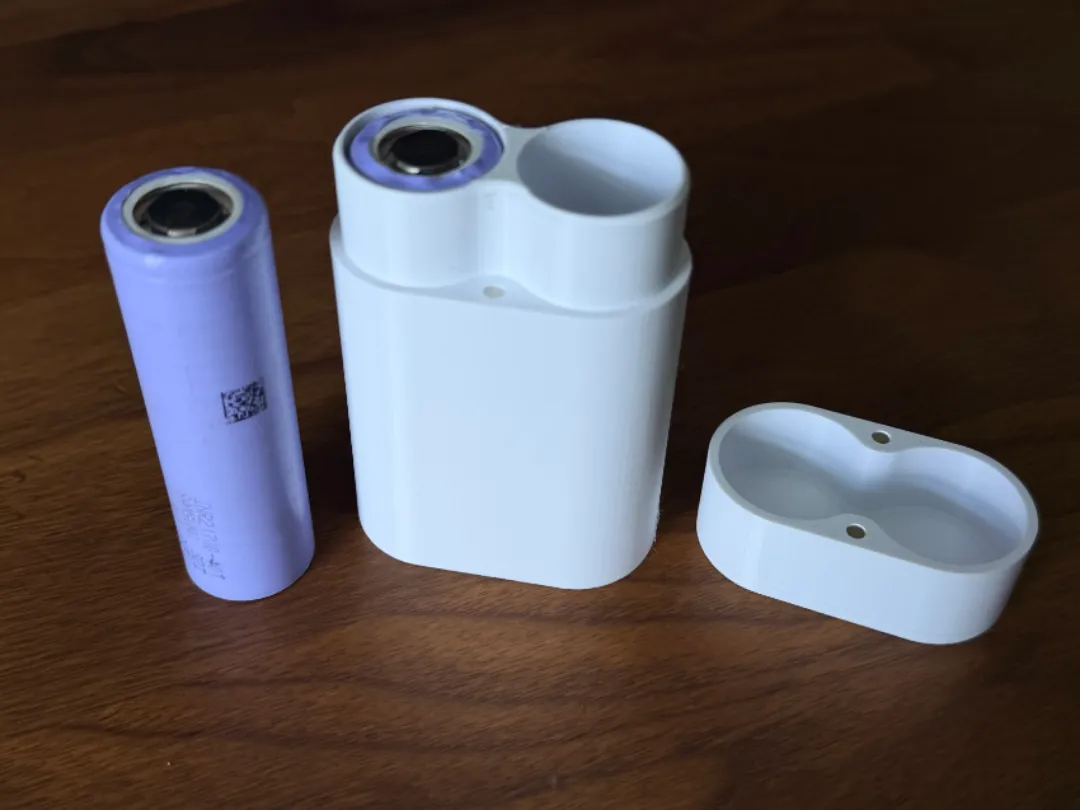 21700 Dual Battery Case - Free 3D Print Model - MakerWorld