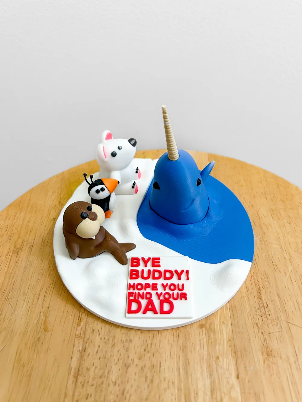 Bye Buddy Diorama from Elf - Non AMS - Free 3D Print Model - MakerWorld
