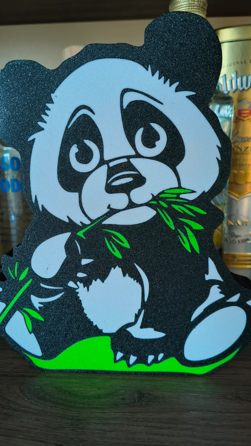 Panda led Lightbox Remixed by 3Dunspol - MakerWorld