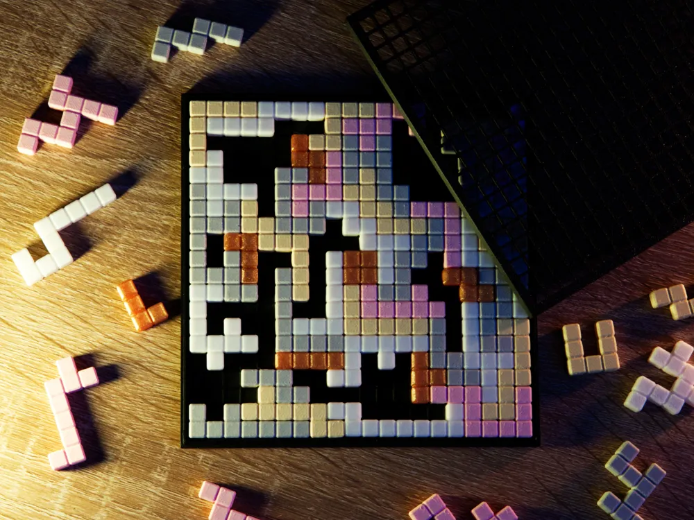 Adult Geometric Puzzle – A Tetris-Inspired Jigsaw by squishy.dango ...