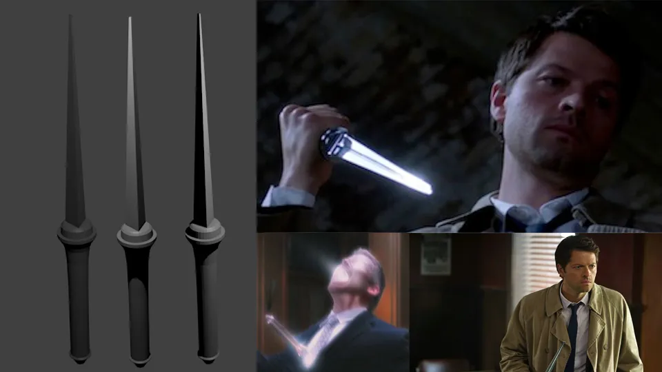 Castiel Angel Blade Supernatural by Matapayazos - MakerWorld