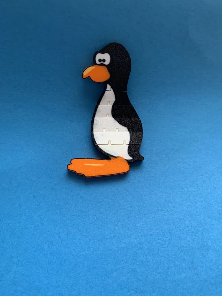 Flexi Penguin Fidget Toy by Harry995 MakerWorld: Download Free 3D Models