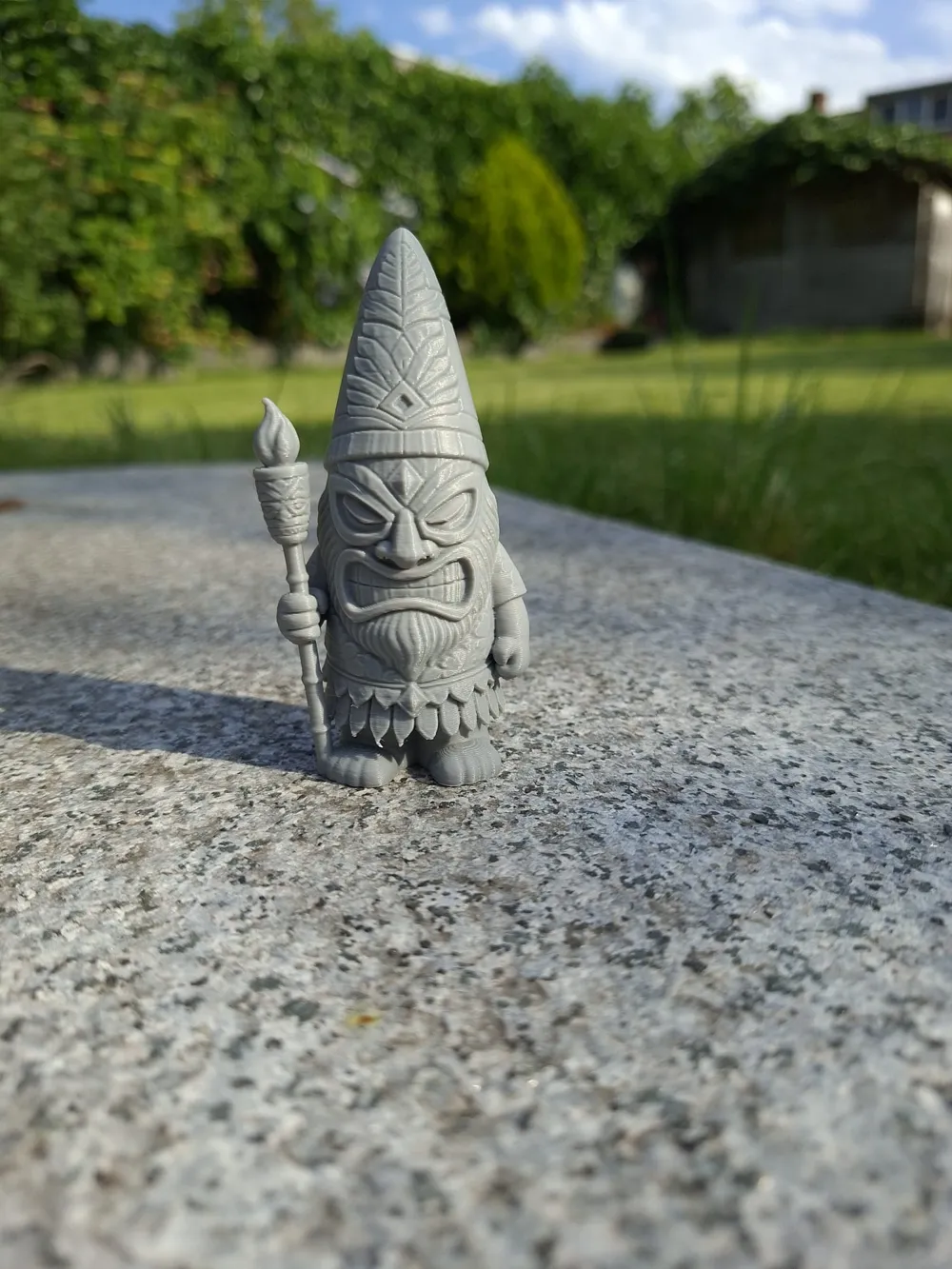 Tiki Guardian Gnome – Island Warrior Figurine - Free 3D Print Model ...