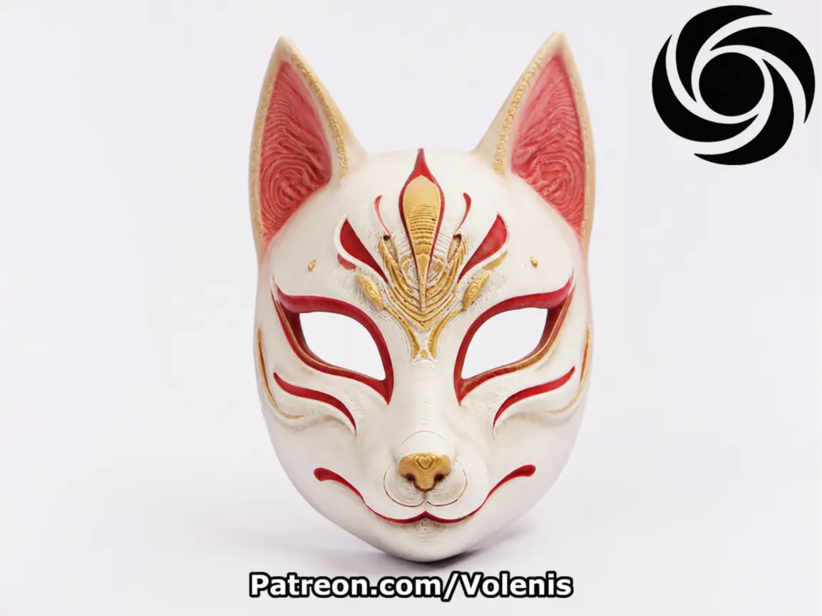 Fox Spirit Mask - Free 3D Print Model - MakerWorld