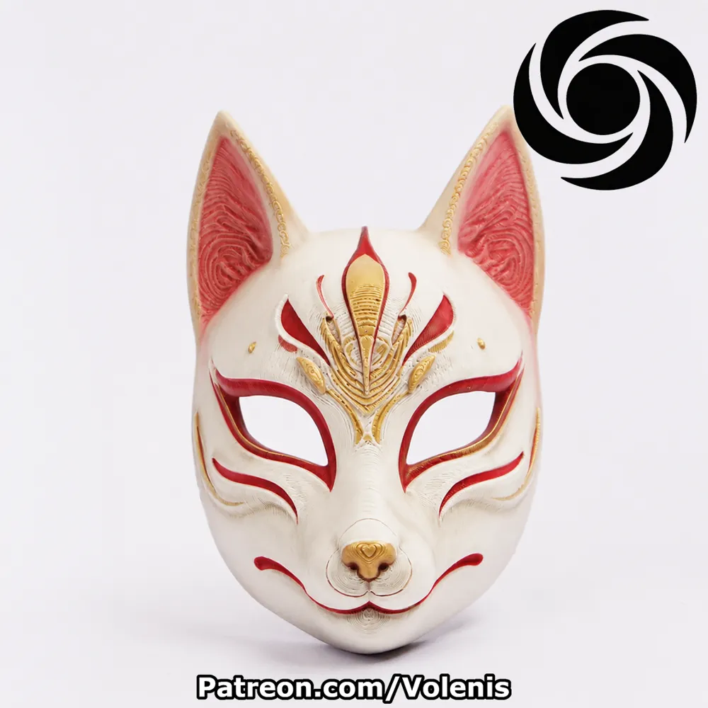Fox Spirit Mask - Free 3D Print Model - MakerWorld