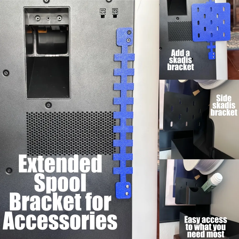 H2D Extended Spool & Poop Chute Accessory Bracket - Free 3D Print Model ...