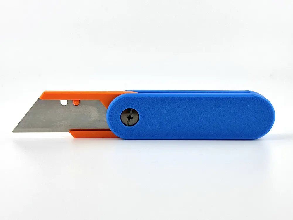 Folding Utility Blade - Safety Version (tutorial) by dfreshkremer ...