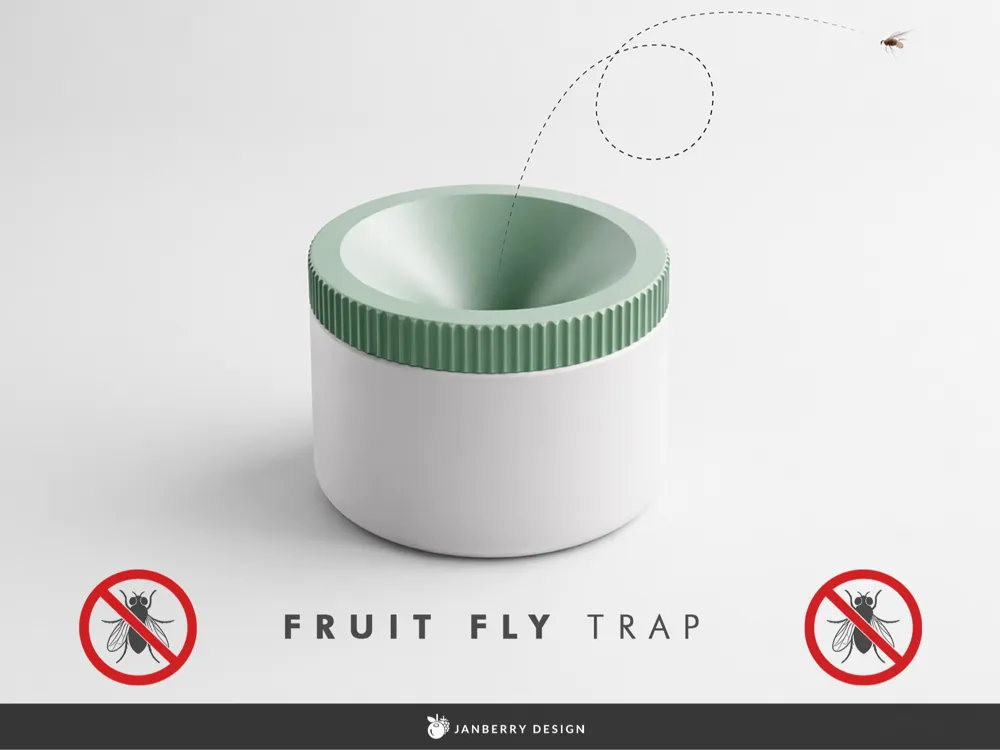 Decorative Fruit Fly Trap - Free 3D Print Model - MakerWorld