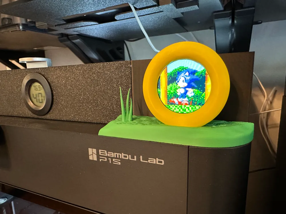 Sonic Ring Portal inspired mount for Panda Knomi by Hey Ben MakerWorld ...