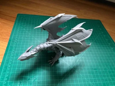 Cyber Mech dragon Scifi Model Statue Figure HI3 - Free 3D Print Model ...