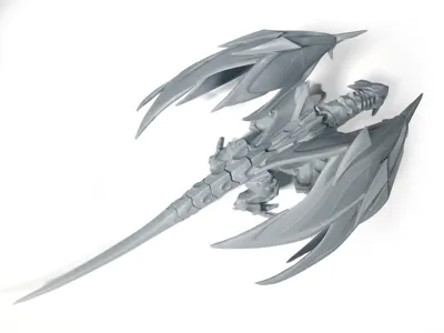 Cyber Mech dragon Scifi Model Statue Figure HI3 by Lexdros8888 ...