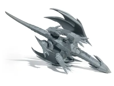 Cyber Mech dragon Scifi Model Statue Figure HI3 - Free 3D Print Model ...