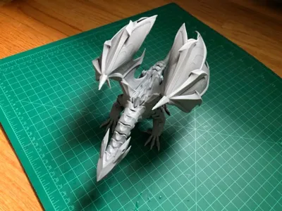 Cyber Mech dragon Scifi Model Statue Figure HI3 by Lexdros8888 ...