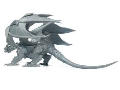 Cyber Mech dragon Scifi Model Statue Figure HI3 by Lexdros8888 ...