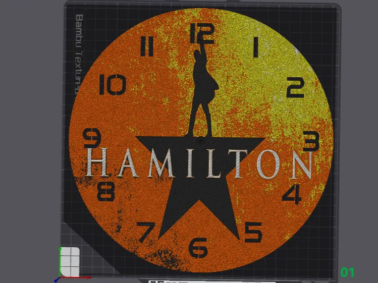 Hamilton Hueforge Clock - Free 3D Print Model - MakerWorld