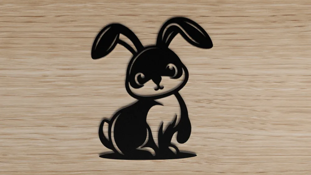 2D Bunny Decoration by OrangeSs - MakerWorld