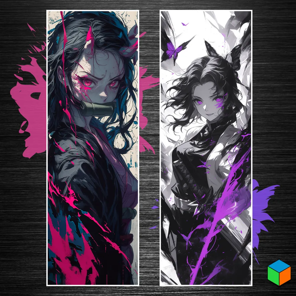 Nezuko & Shinobu Demon Slayer Bookmark Set by rotciv157 - MakerWorld