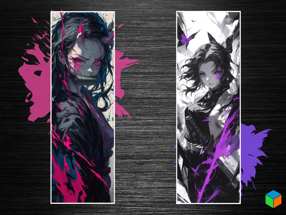 Nezuko & Shinobu Demon Slayer Bookmark Set by rotciv157 - MakerWorld