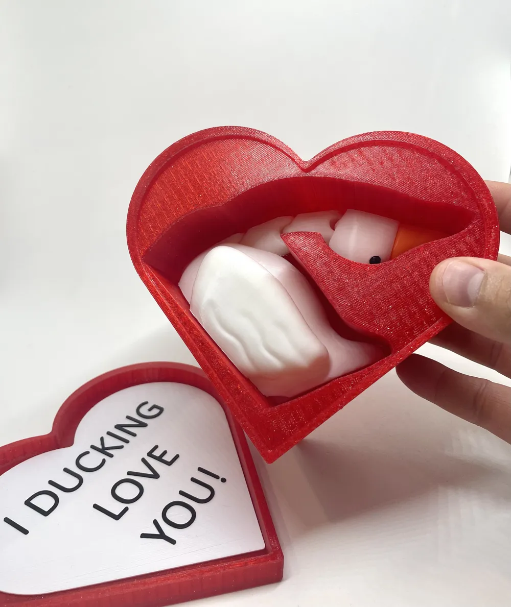 Heart Gift Box for Flexi Duck by IK3Digital - MakerWorld