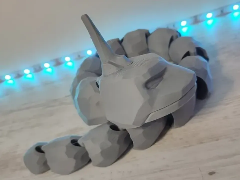 Articulated Onix 2 sizes Pokemon by foxtrot - MakerWorld