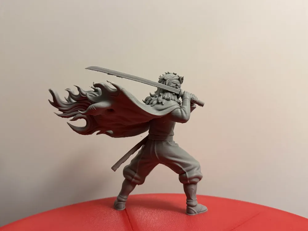 Rengoku Kyojurou – Flame Sword Stance - Free 3D Print Model - MakerWorld
