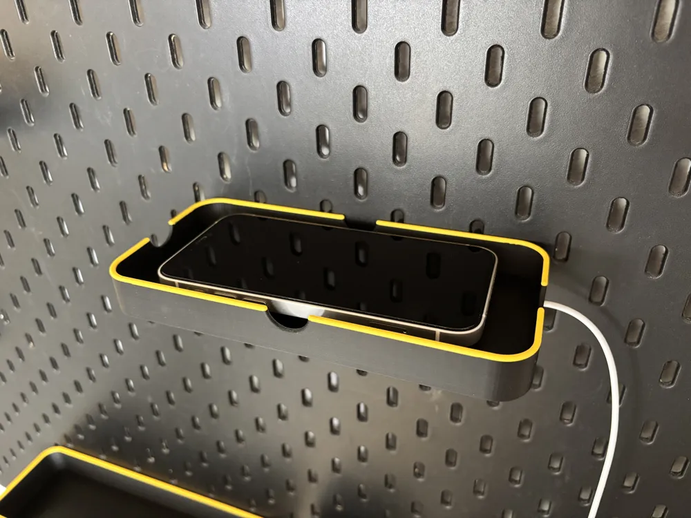 Ikea Skadis MagSafe Charging Tray / Accent Shelf - Free 3D Print Model ...