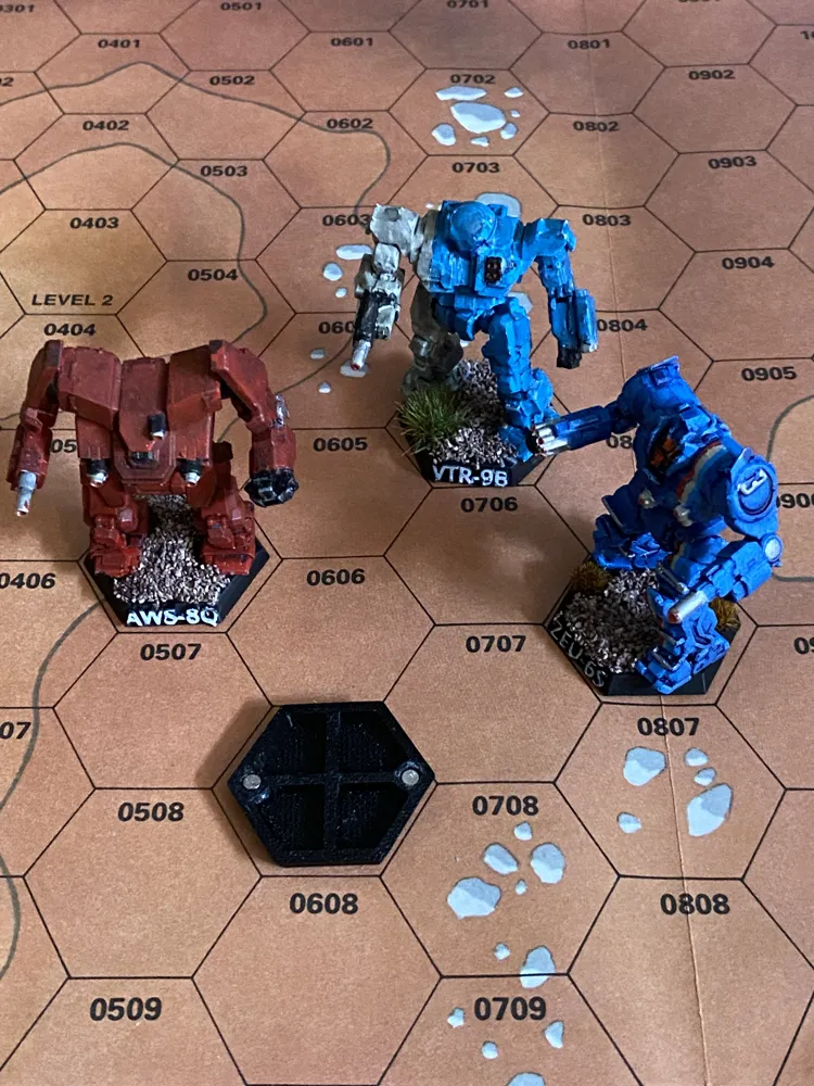 BattleTech 3025 Named Assault Mech Hex Bases - Free 3D Print Model ...
