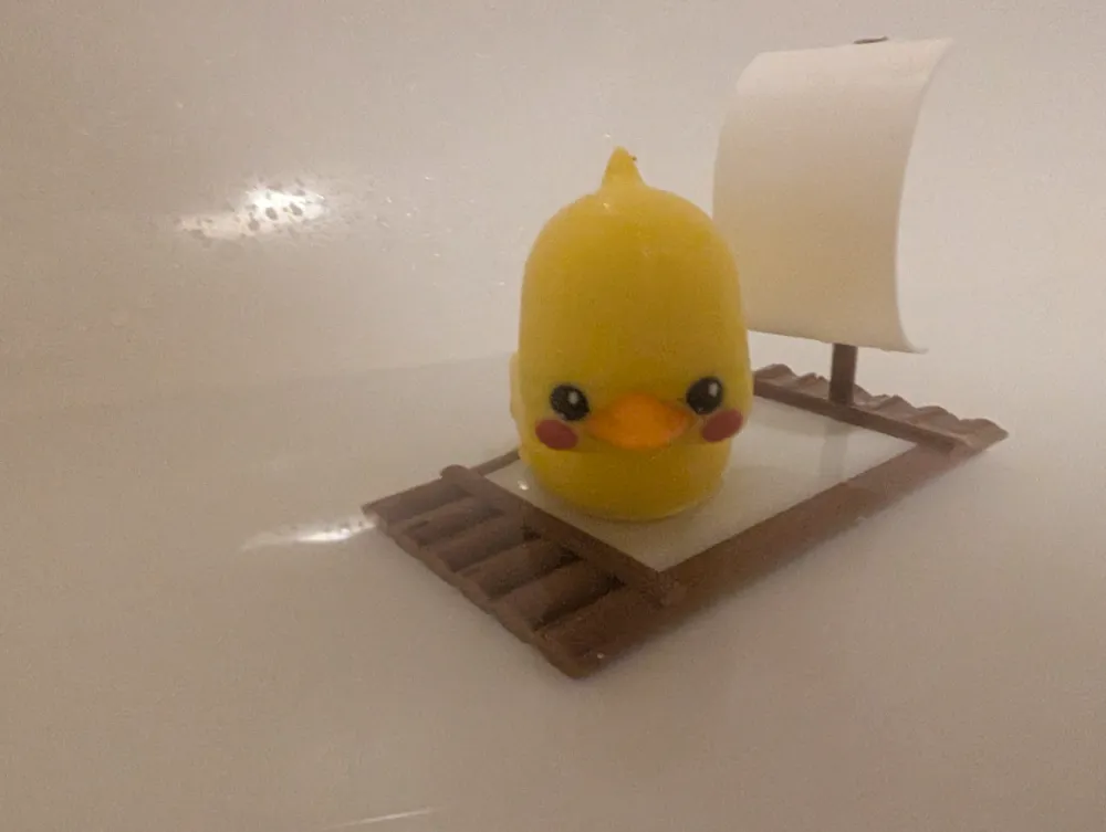Rubber Ducky Lost At Sea (duck on a raft) by Oddity3DMakerWorld ...