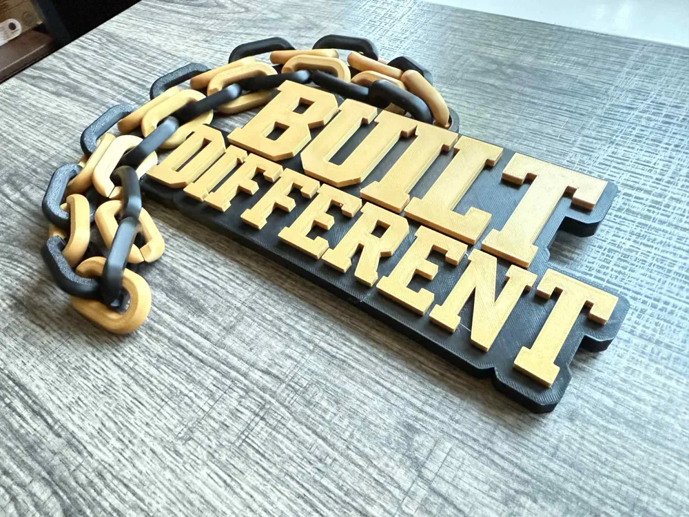 Built Different Oversized Necklace, Hype Chain - Free 3D Print Model ...
