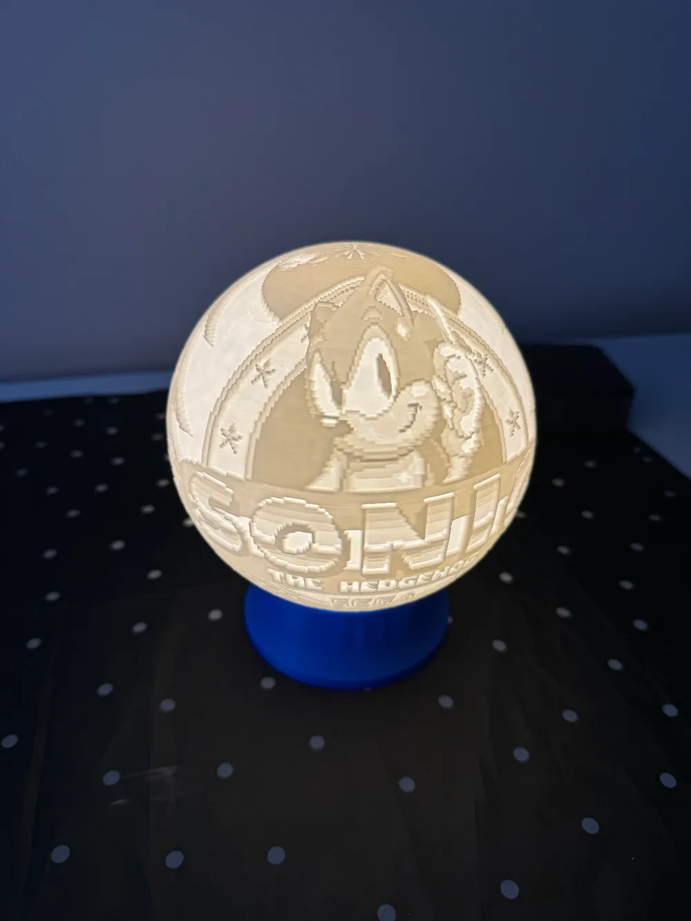 Sonic the Hedgehog Lithophane lamp - Free 3D Print Model - MakerWorld